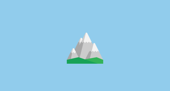 🏔️ Schneebedeckter Berg Emoji on Skype Emoticons 1.2