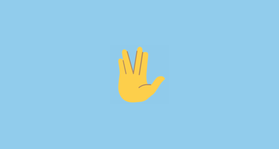 🖖 Saluto Vulcaniano Emoji on Skype Emoticons 1.2