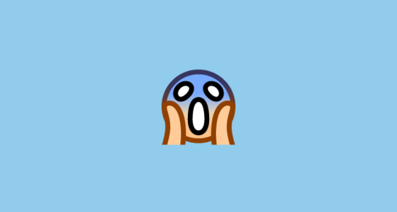 😱 Angstig Schreeuwend Gezicht Emoji on SoftBank 2014