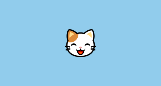 😺 Grinning Cat Emoji on SoftBank 2014