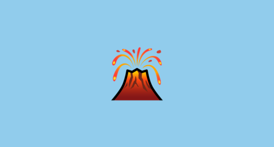 🌋 Vulcano Emoji on SoftBank 2014