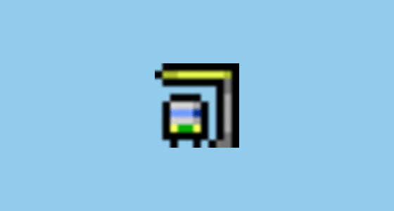 🚉 Bahnhof Emoji on SoftBank 2000