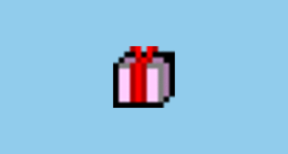 🎁 Inslagen Present Emoji on SoftBank 2000