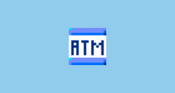🏧 ATM Sign Emoji on SoftBank 2001