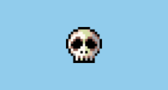 💀 Teschio Emoji on SoftBank 2001