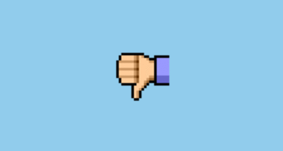 👎 Daumen Runter Emoji on SoftBank 2004
