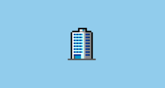 🏢 Office Building Emoji on SoftBank 2006