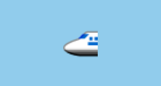 🚄 High-Speed Train Emoji on SoftBank 2010