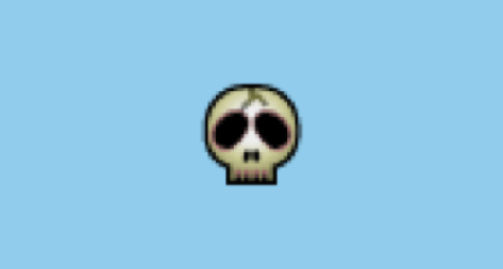 💀 Teschio Emoji on SoftBank 2010