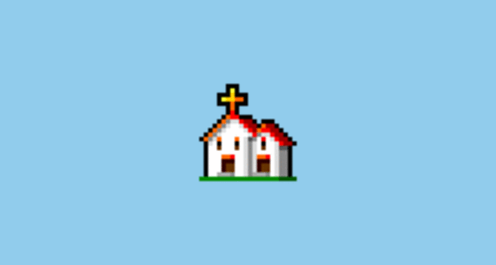 ⛪ Kirche Emoji on SoftBank 2008