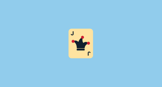 🃏 Comodín Emoji on Toss Face (토스페이스) February 2022
