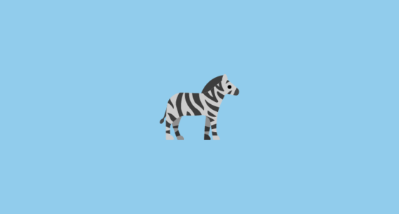 🦓 Cebra Emoji on Toss Face (토스페이스) February 2022