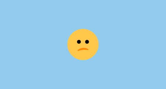😕 혼란스러워하는 얼굴 Emoji on Toss Face (토스페이스) March 2022