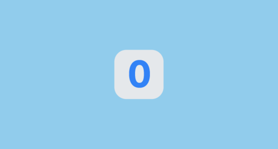 0️⃣ Keycap Digit Zero Emoji on Toss Face (토스페이스) March 2022