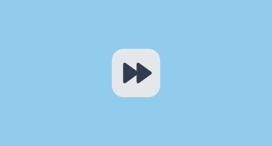 ⏩ Fast-Forward Button Emoji on Toss Face (토스페이스) 1.3