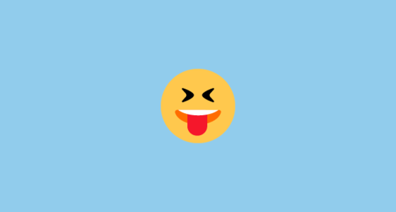 😝 Muka Menjelir Lidah Dan Mata Tertutup Rapat Emoji on Toss Face (토스페이스 ...