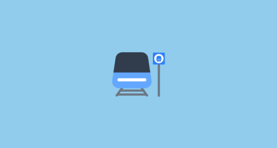 🚉 Bahnhof Emoji on Toss Face (토스페이스) 1.3