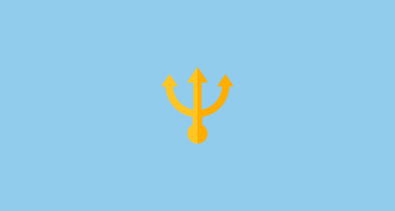 🔱 Lambang Trisula Emoji on Toss Face (토스페이스) 1.3