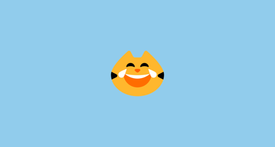 😹 Cat with Tears of Joy Emoji on Toss Face (토스페이스) 1.5