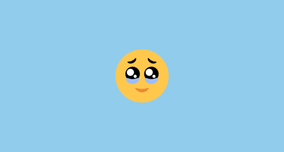 🥹 Face Holding Back Tears Emoji on Toss Face (토스페이스) 1.5