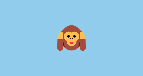 🙉 Hear-No-Evil Monkey Emoji on Toss Face (토스페이스) 1.5