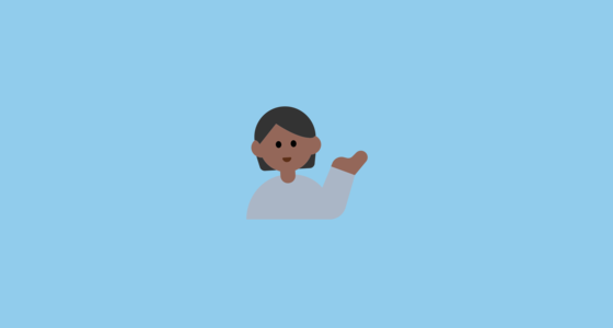 💁🏾 Person Tipping Hand: Medium-Dark Skin Tone Emoji on Toss Face (토스페이스 ...