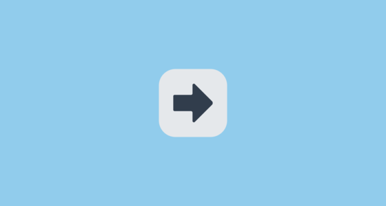 ️ Right Arrow Emoji on Toss Face (토스페이스) 1.5