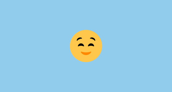 ☺️ Smiling Face Emoji on Toss Face (토스페이스) 1.5