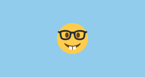 🤓 书呆子脸 Emoji on Twitter Twemoji 2.4