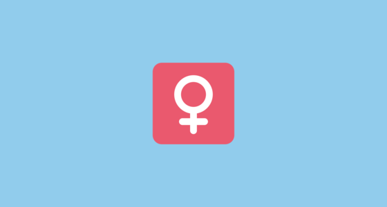 ♀️ Símbolo De Feminino Emoji on Twitter / X Twemoji 2.5