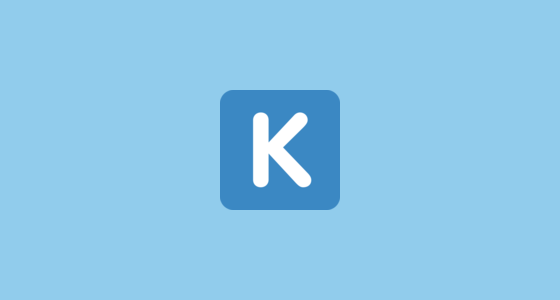 Regional Indicator Symbol Letter K Emoji on Twitter Twemoji 2.5