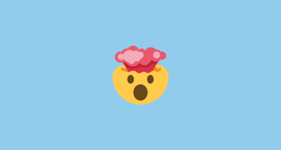 🤯 Cabeza Explotando Emoji on Twitter Twemoji 2.5