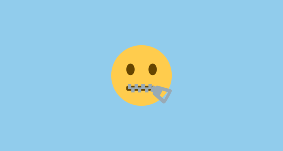🤐 Cara Con La Boca Cerrada Con Cremallera Emoji on Twitter Twemoji 2.5