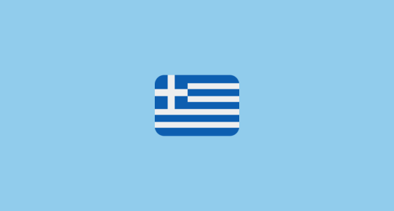 🇬🇷 Flag: Greece Emoji on Twitter Twemoji 2.6