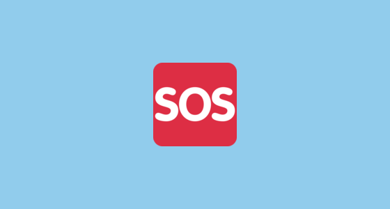 🆘 Símbolo De Socorro Emoji on Twitter Twemoji 2.7