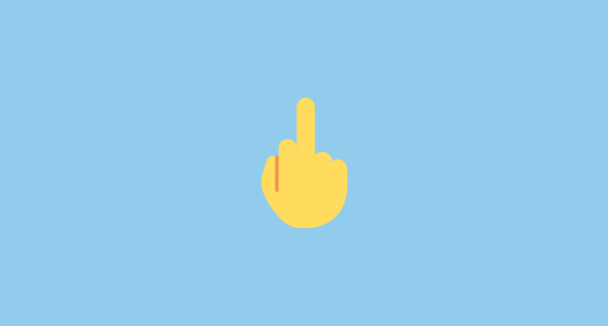 🖕 Doigt D’Honneur Emoji on Twitter Twemoji 11.3