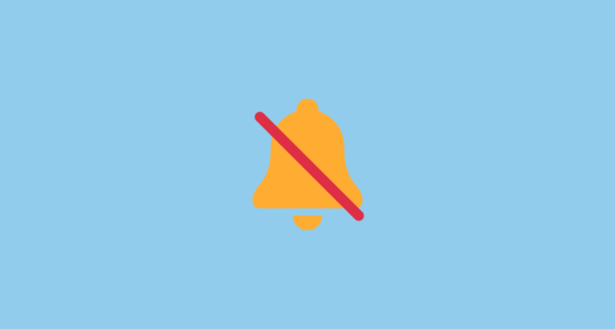 🔕 Campana Con Signo De Cancelación Emoji on Twitter Twemoji 11.4