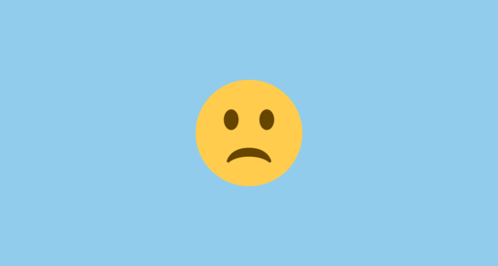 🙁 Rosto Meio Triste Emoji on Twitter Twemoji 11.4