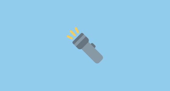 🔦 Flashlight Emoji on Twitter Twemoji 13.0.1