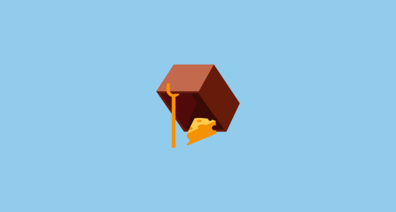 🪤 Mouse Trap Emoji on Twitter / X Twemoji 13.0.1