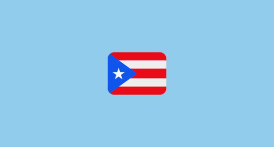 🇵🇷 Flag: Puerto Rico Emoji on Twitter / X Twemoji 14.0