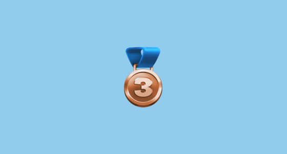 🥉 3rd Place Medal Emoji on Twitter Emoji Stickers 13.1