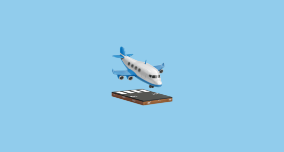 🛬 Airplane Arrival Emoji on Twitter Emoji Stickers 13.1