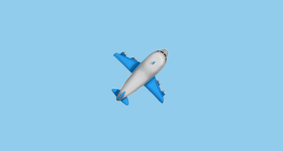 ️ Flygplan Emoji on Twitter Emoji Stickers 13.1