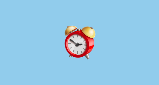 ⏰ Wekker Emoji on Twitter Emoji Stickers 13.1