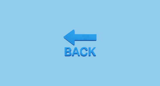 🔙 Seta "Back" Emoji on Twitter Emoji Stickers 13.1