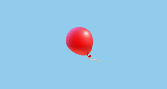 🎈 Balloon Emoji on Twitter Emoji Stickers 13.1