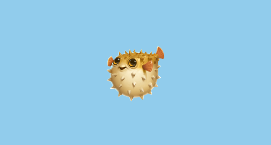 🐡 Blowfish Emoji on Twitter Emoji Stickers 13.1