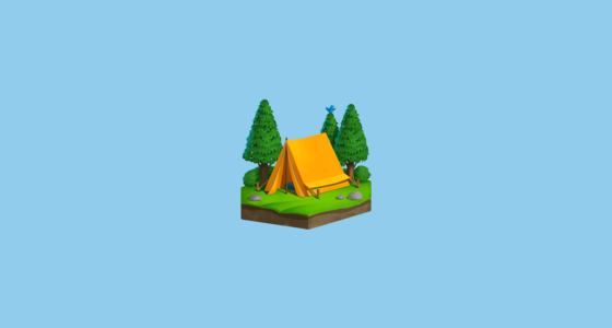 🏕️ Camping Emoji on Twitter Emoji Stickers 13.1