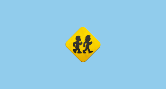 🚸 Kinder Überqueren Die Straße Emoji on Twitter Emoji Stickers 13.1